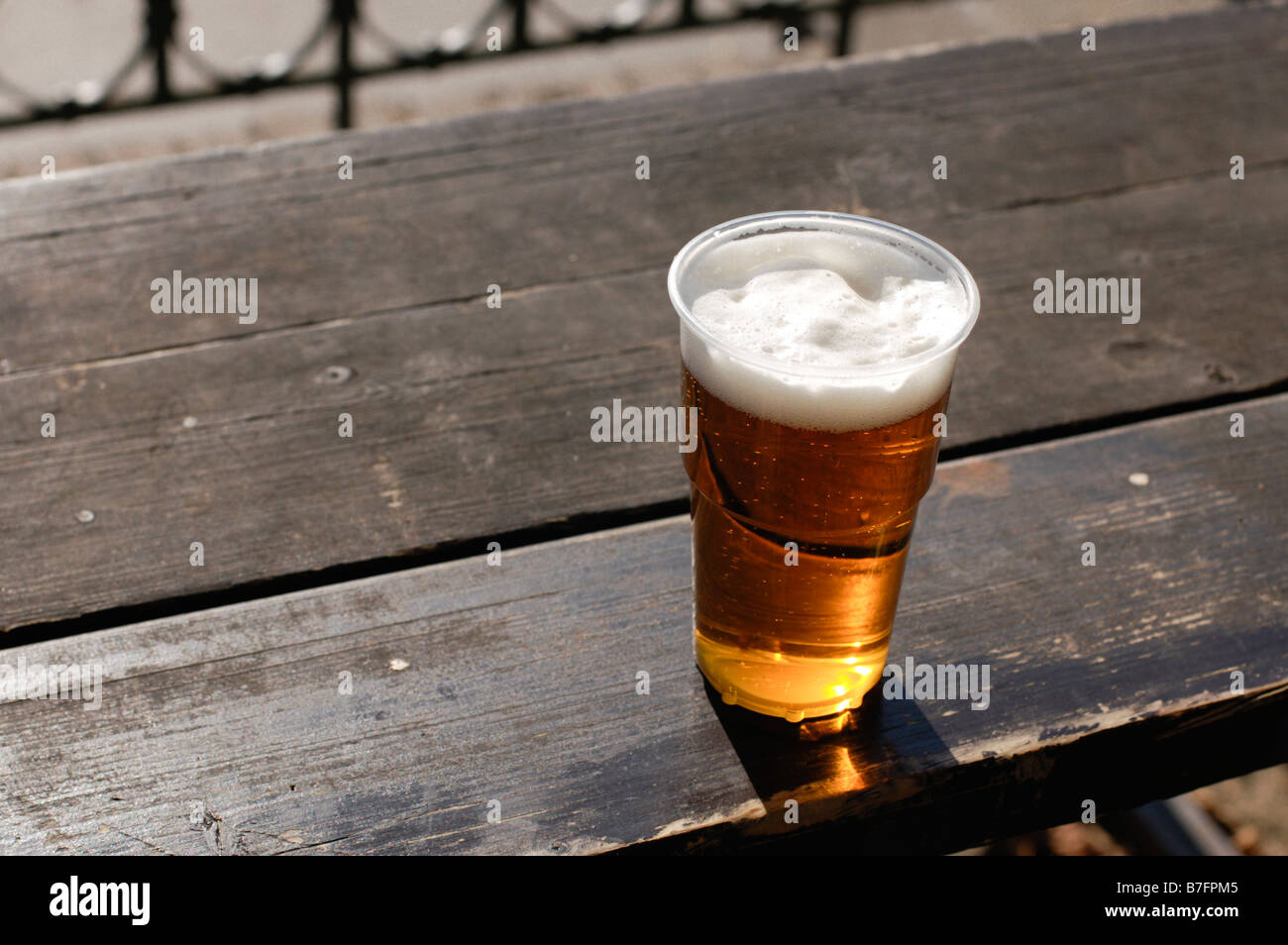 beer in a plastic pot Stock Photo - Alamy