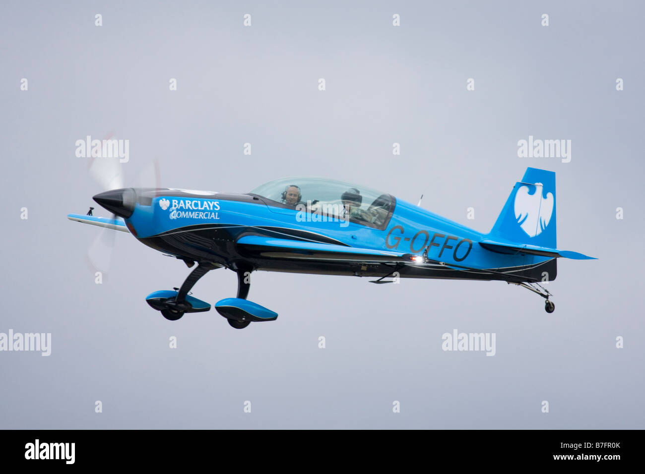 The Excel display team in their new Barclays Commercial colour scheme ...
