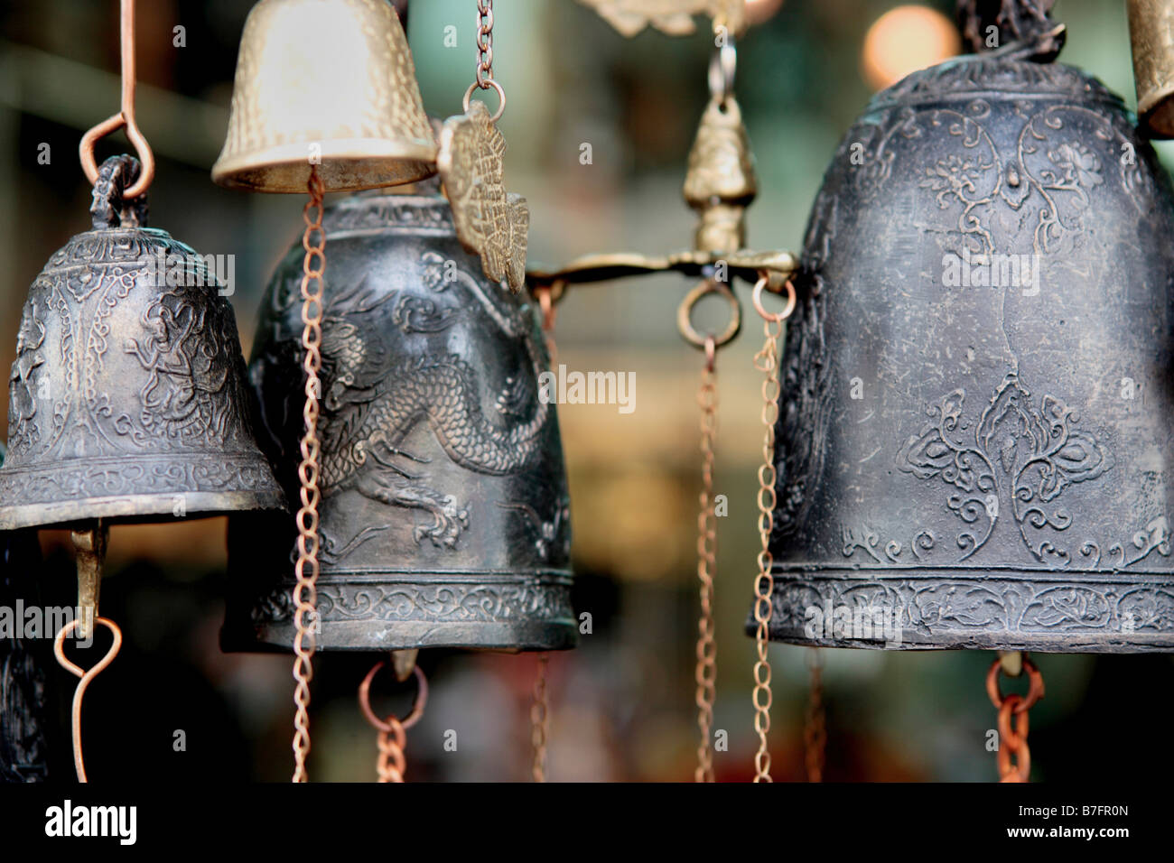 Traditional Korean metal bells Stock Photo - Alamy