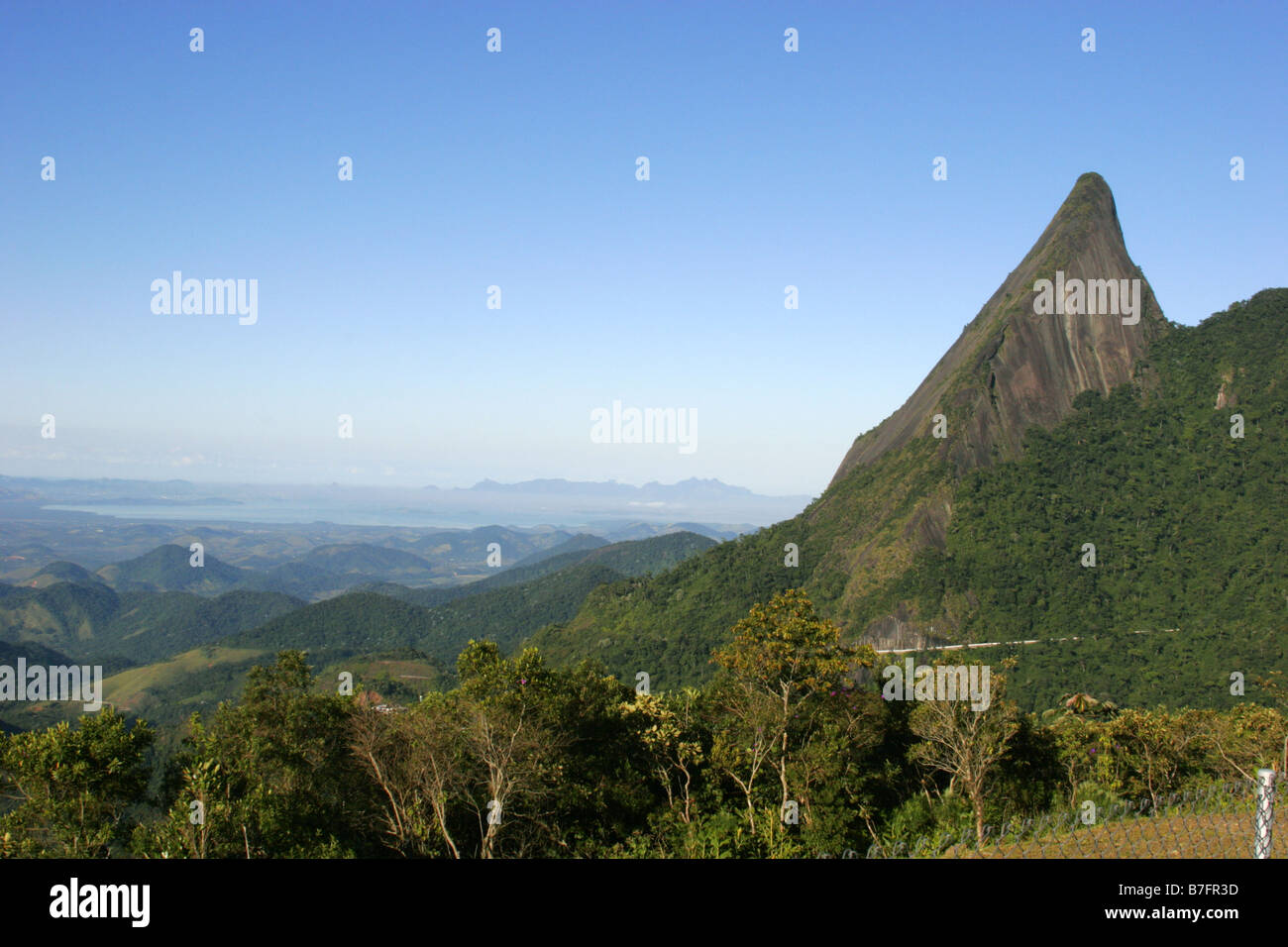 Rock formations with Rio Bay in background Tres Picos State Park Rio de ...