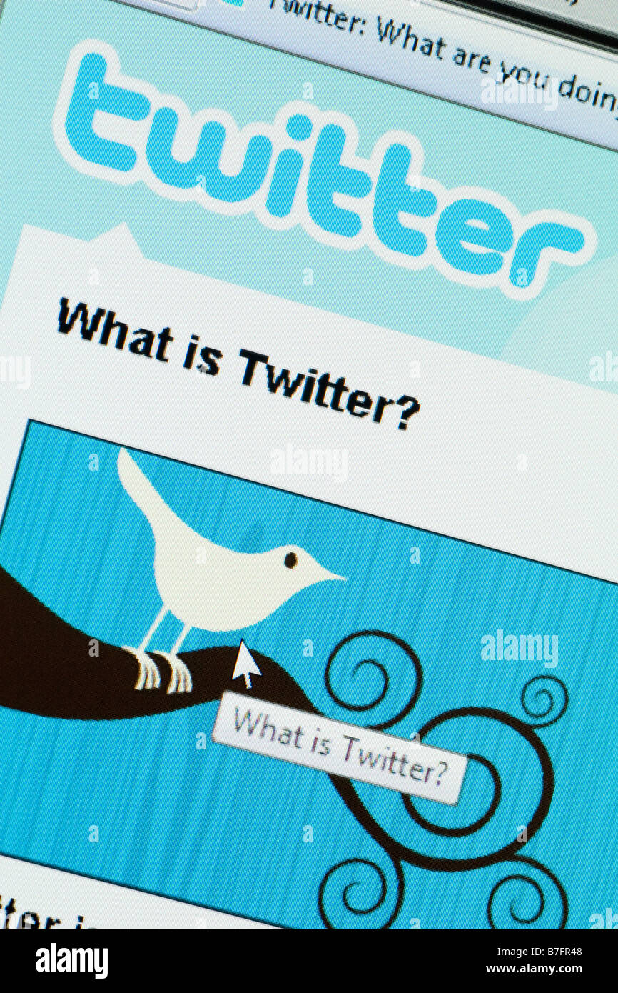 Twitter network hi-res stock photography and images - Alamy