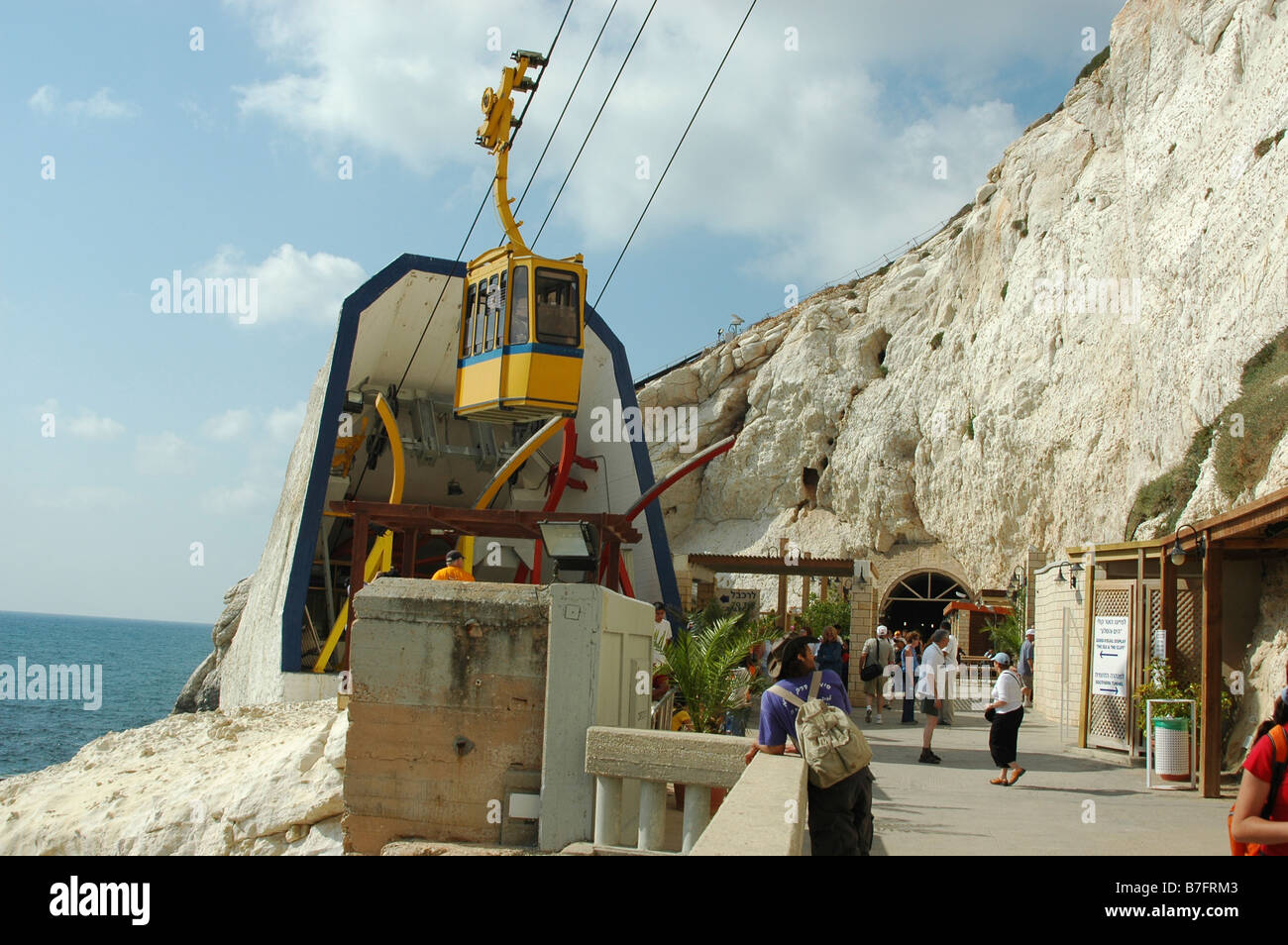 Israel Rosh Hanikra head of the grottos is a geologic formation located ...
