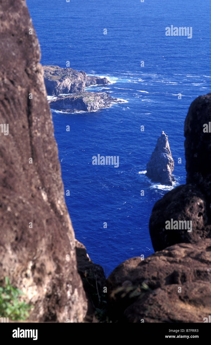 birdman island orongo easter island chile Stock Photo - Alamy