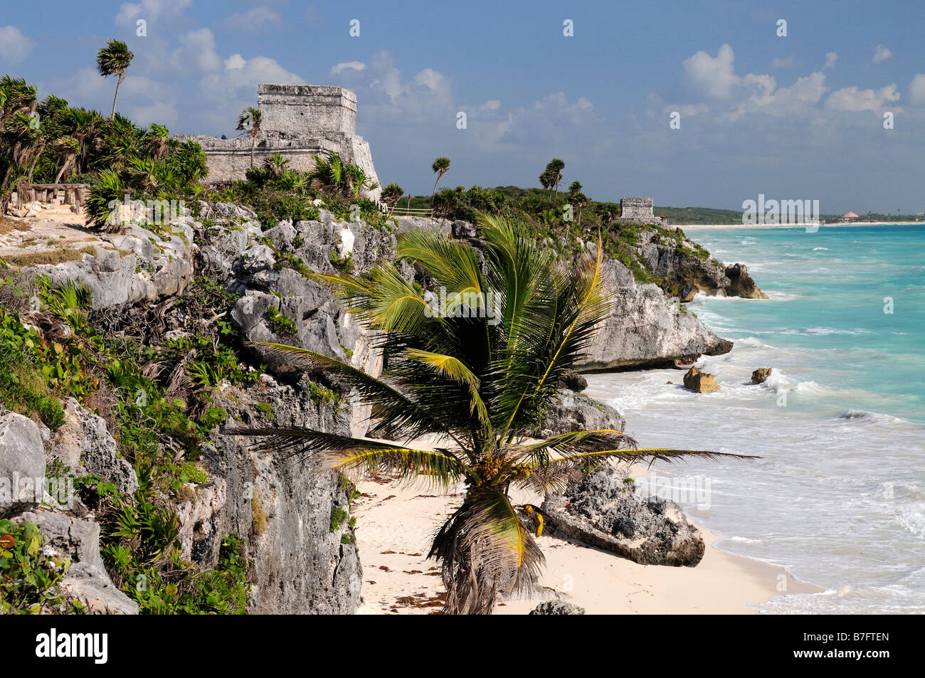 Tulum Ruins, Mexico,Caribbean Sea Stock Photo - Alamy