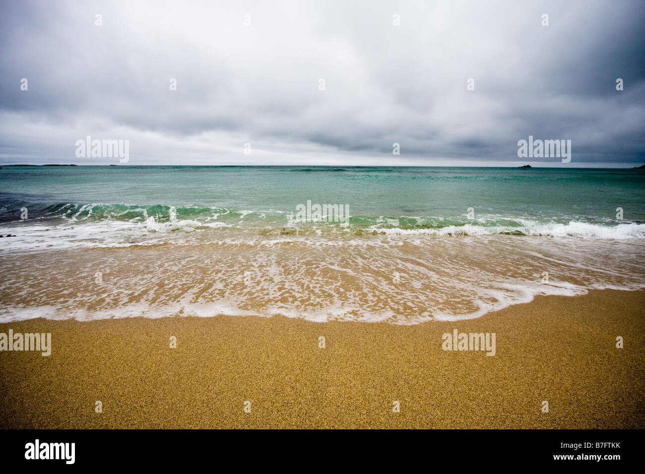 Wide angle beach wave hi-res stock photography and images - Alamy