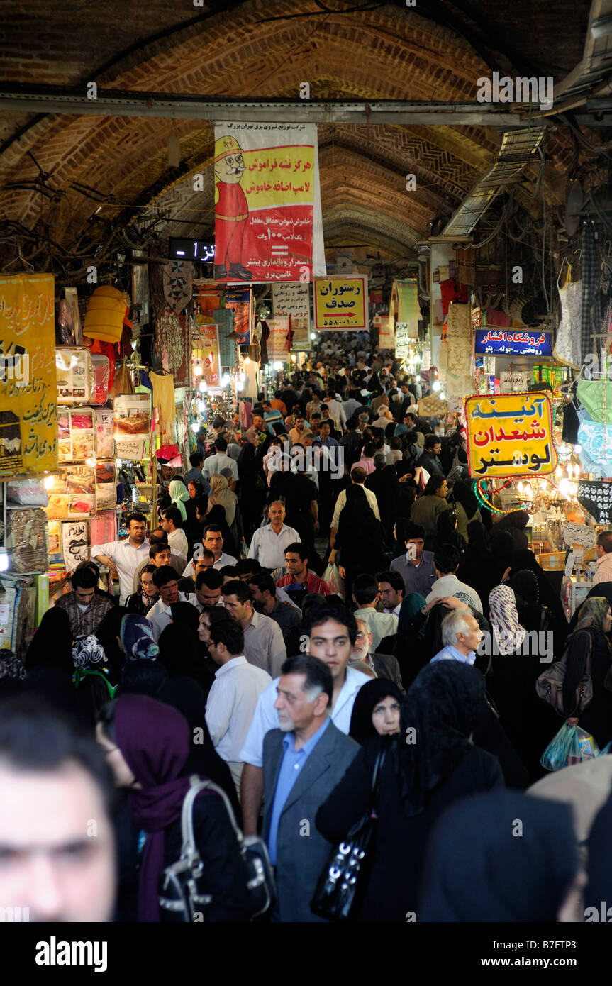tehranians iranians people shoppers bustle bustling shopping shop ...
