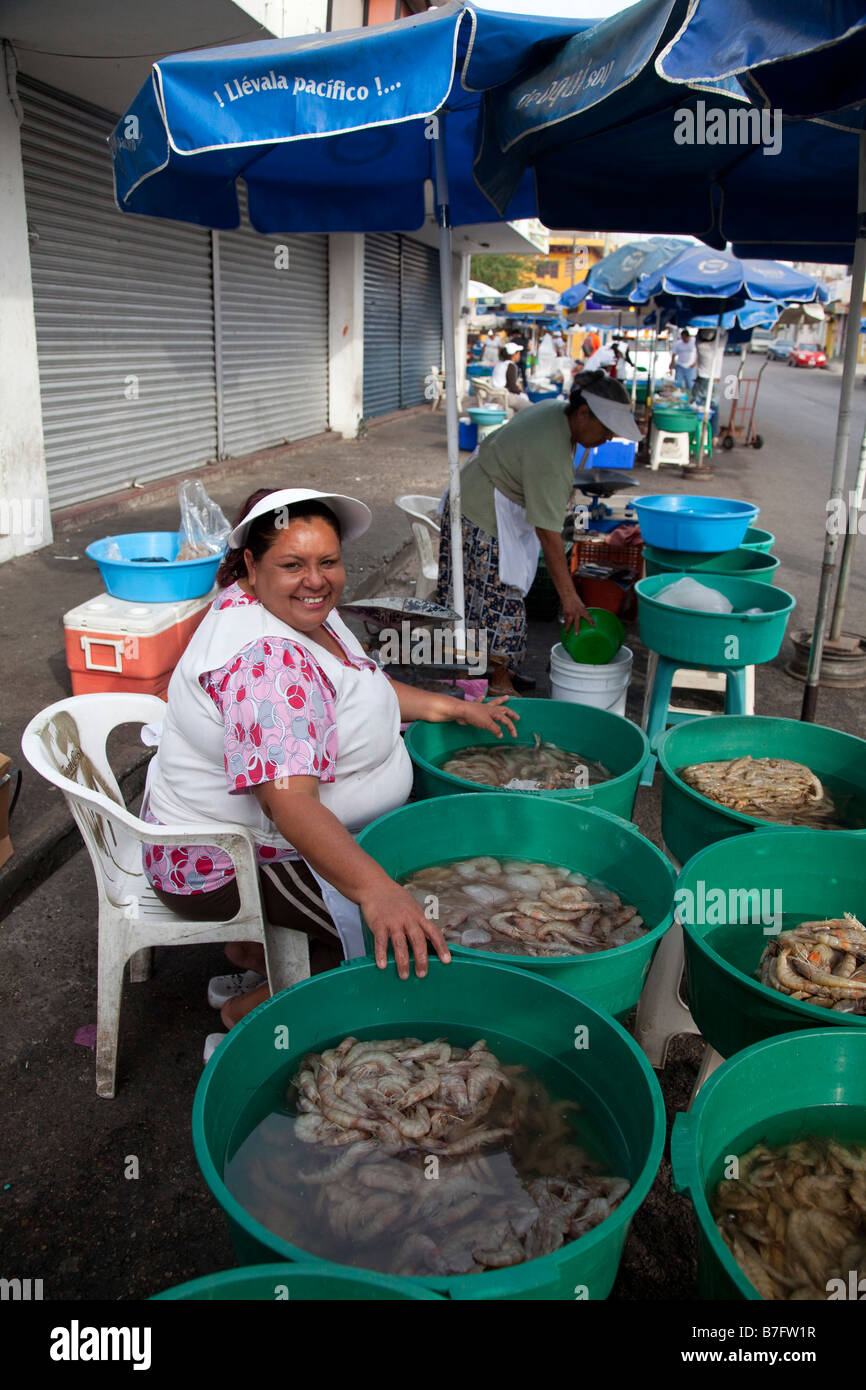 Shrimp and shellfish market Mazatlan Sinaloa Mexico Stock Photo - Alamy