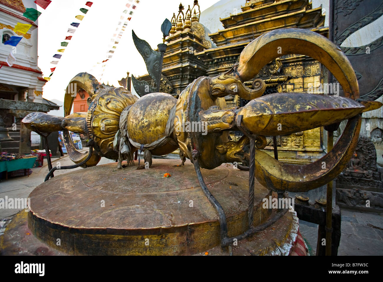 Vajra at Swayambhunath Stupa, Kathmandu, Nepal, Asia Stock Photo - Alamy