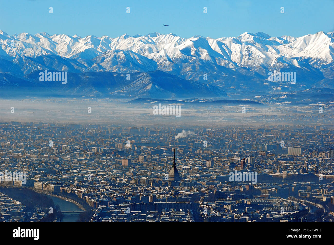 Turin and mountains, Italy Stock Photo - Alamy