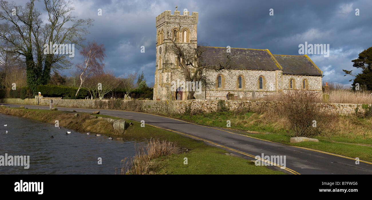 St Lawrence's church in Falmer, East Sussex Stock Photo - Alamy