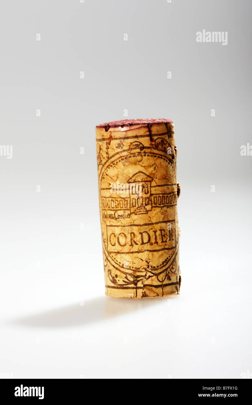 Cordier French Wine Cork Stock Photo - Alamy