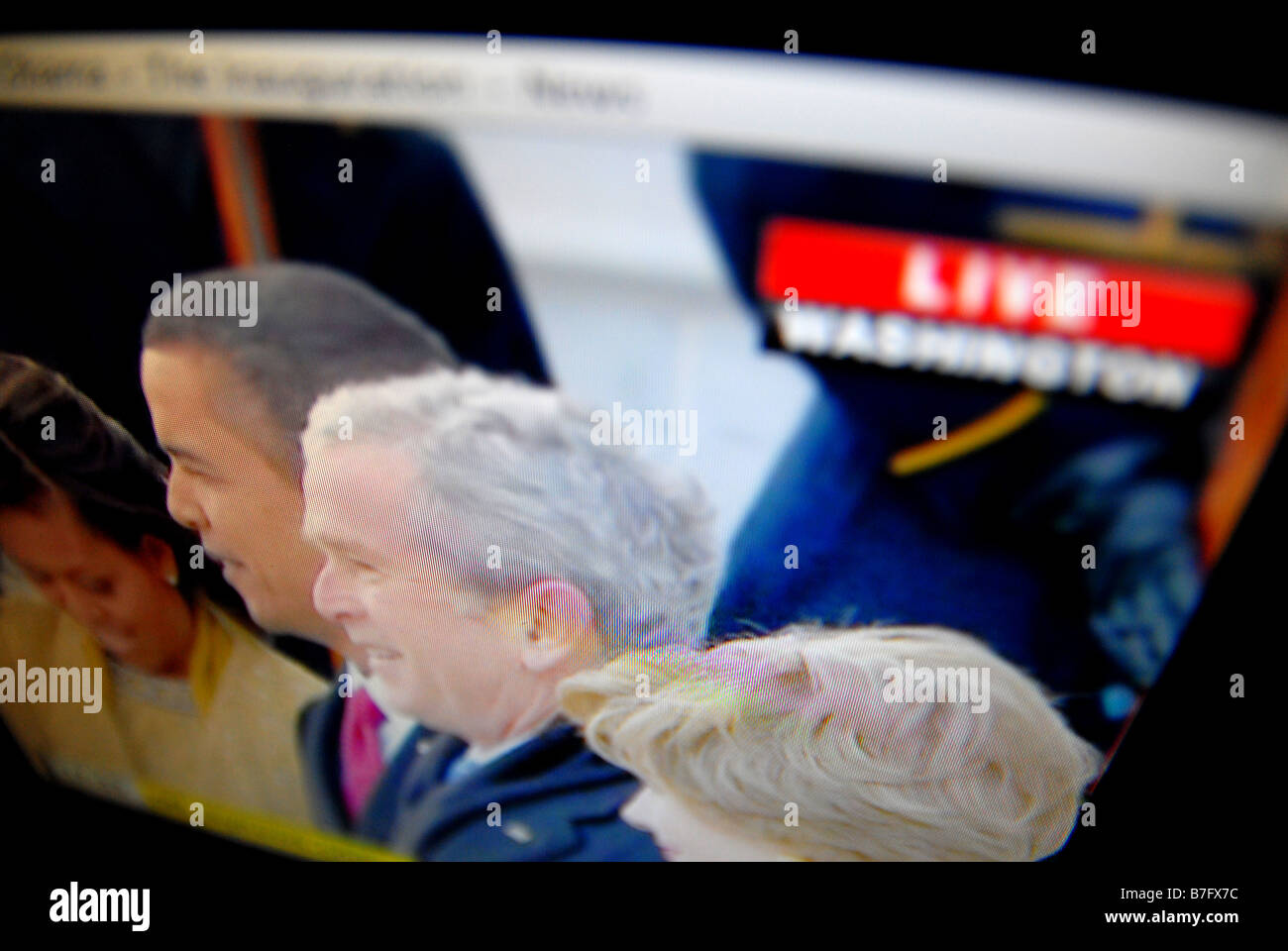 The historic inauguration of Barack Obama on 20th Jan 2009 Stock Photo ...
