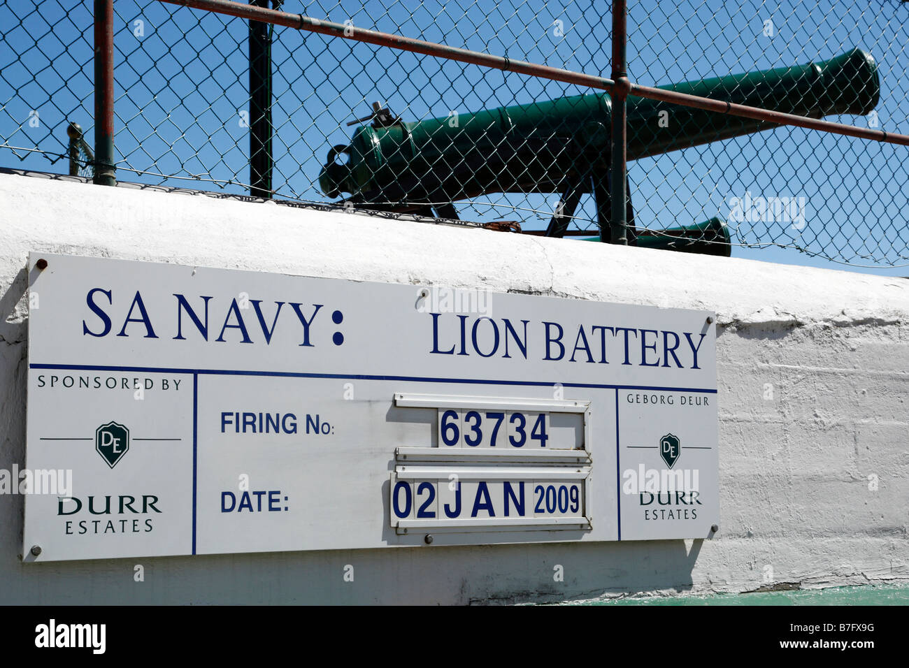 the lion battery on signal hill cape town south africa Stock Photo - Alamy