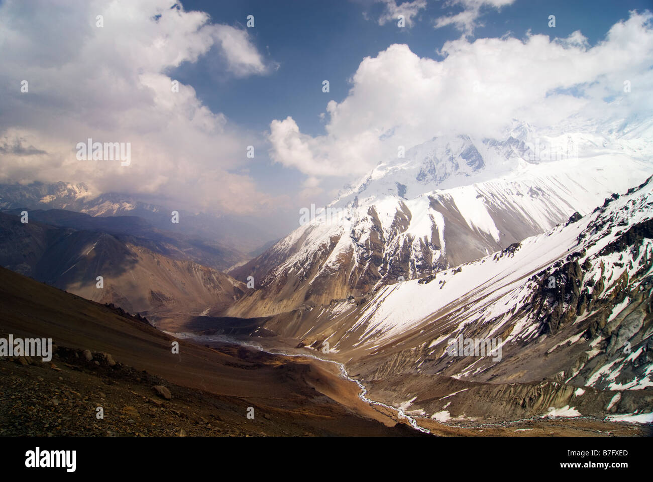 Tilicho Lake Valley Stock Photo - Alamy