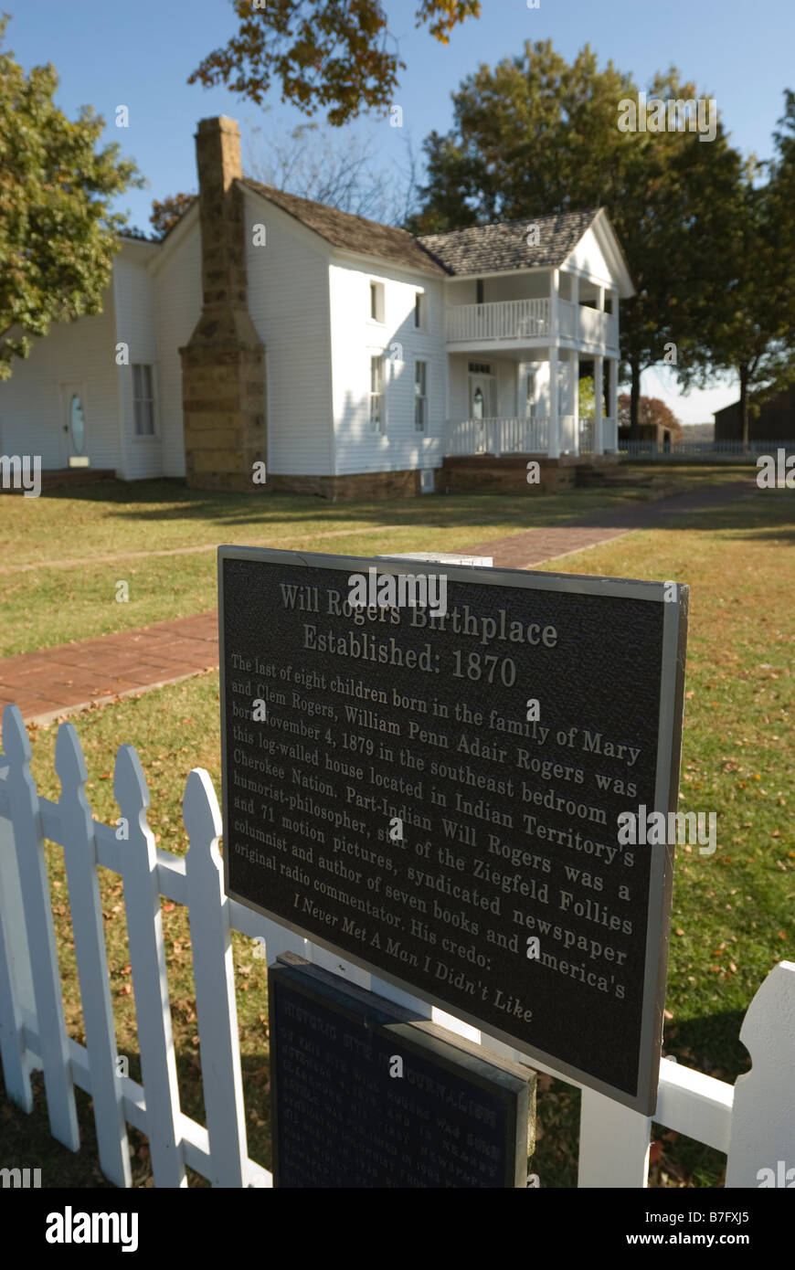 Will Rogers birthplace ranch in Oollogah, Oklahoma, USA Stock Photo - Alamy