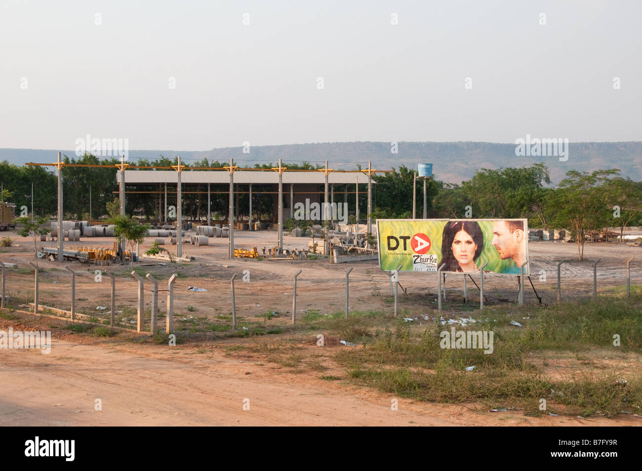 Mobile phone advertising board Stock Photo - Alamy
