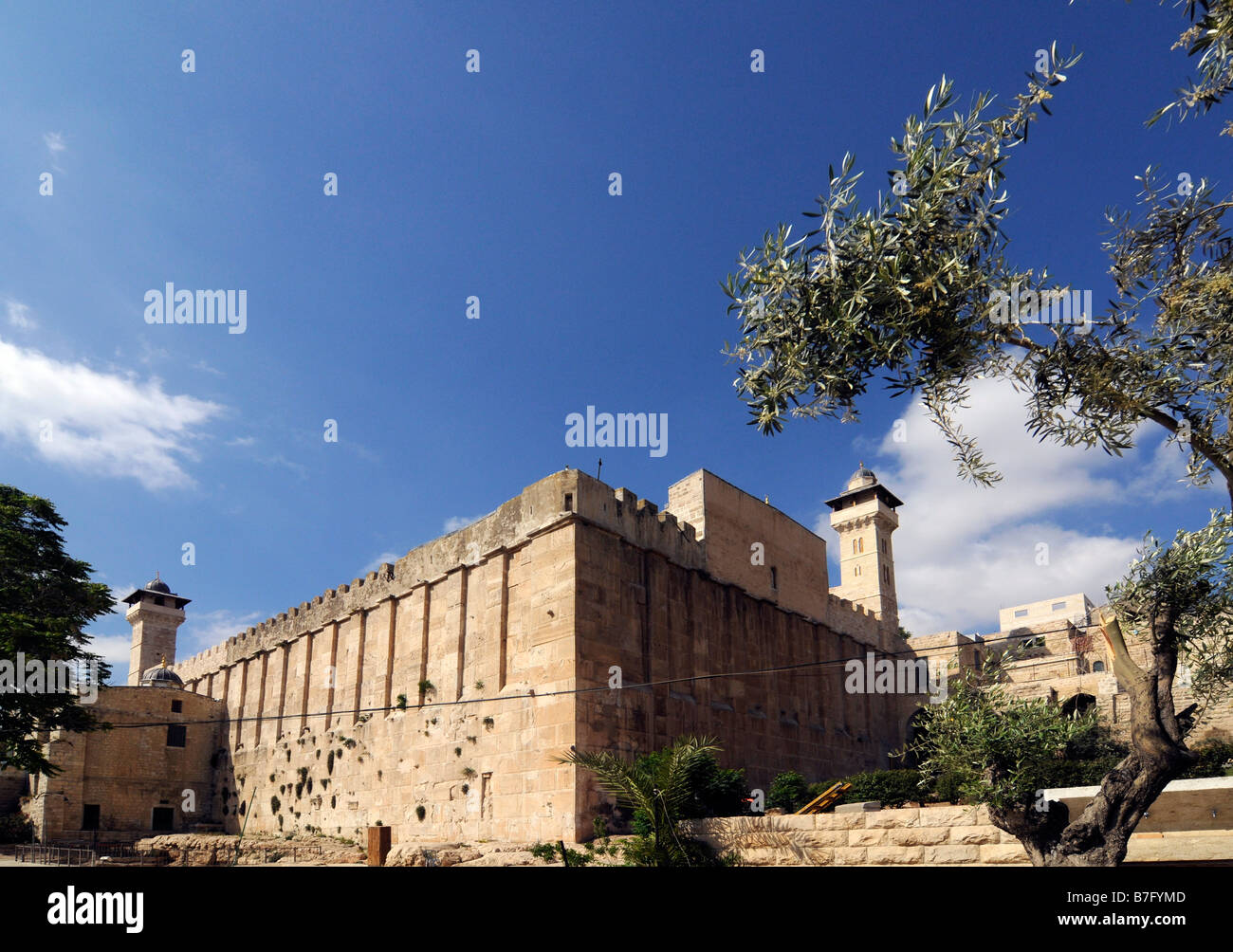 The Cave of the Forefathers (Machpela), a large religious compound ...