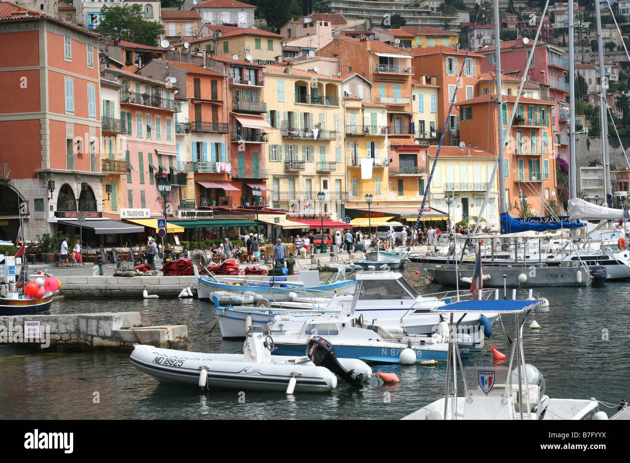 South of France harbour Stock Photo - Alamy