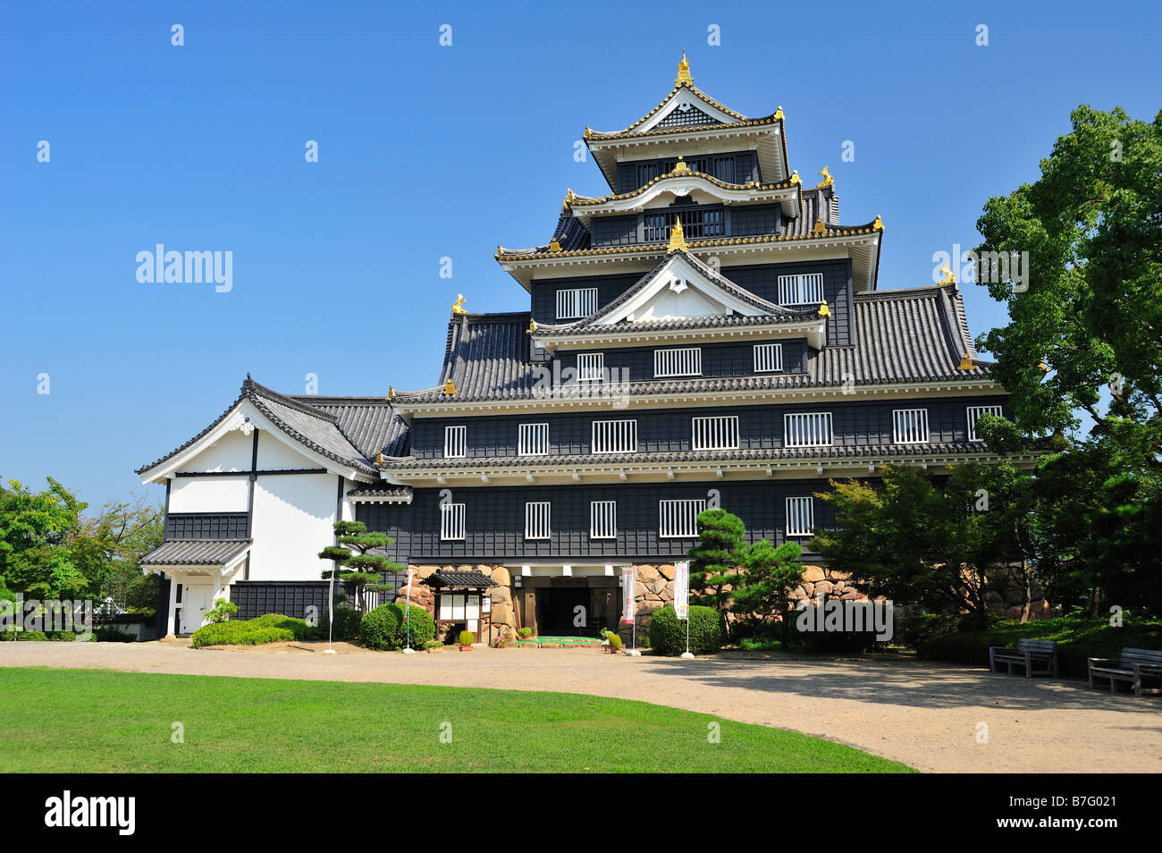 Castle, Okayama, Okayama Prefecture, Japan Stock Photo - Alamy