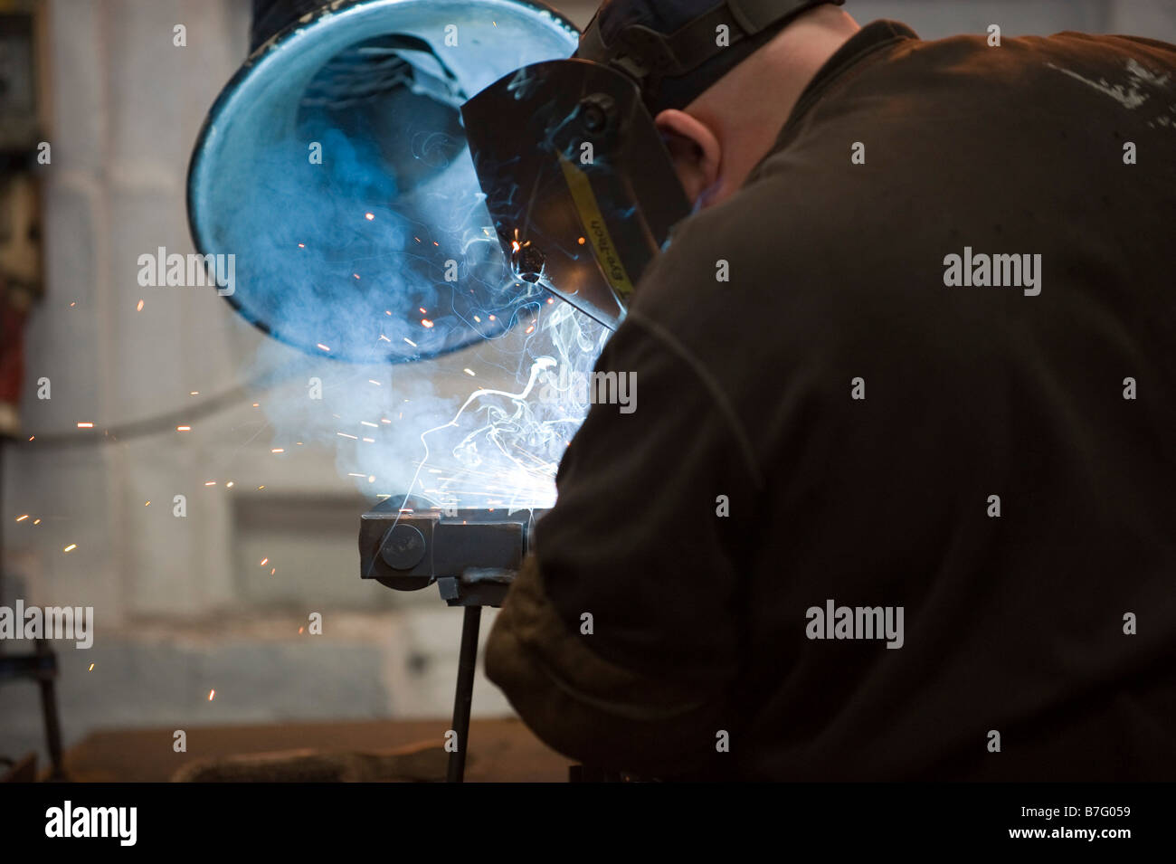 Inside a factory making manufactured goods with steel Stock Photo - Alamy