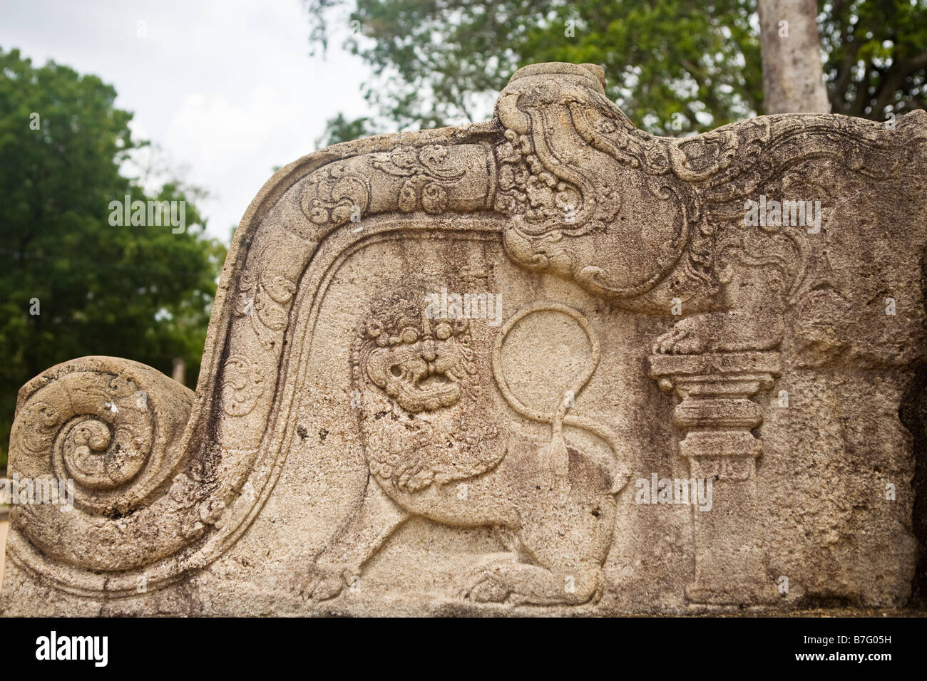 Historic ruins at the ancient city of Polonnaruwa, Sri Lanka Stock ...