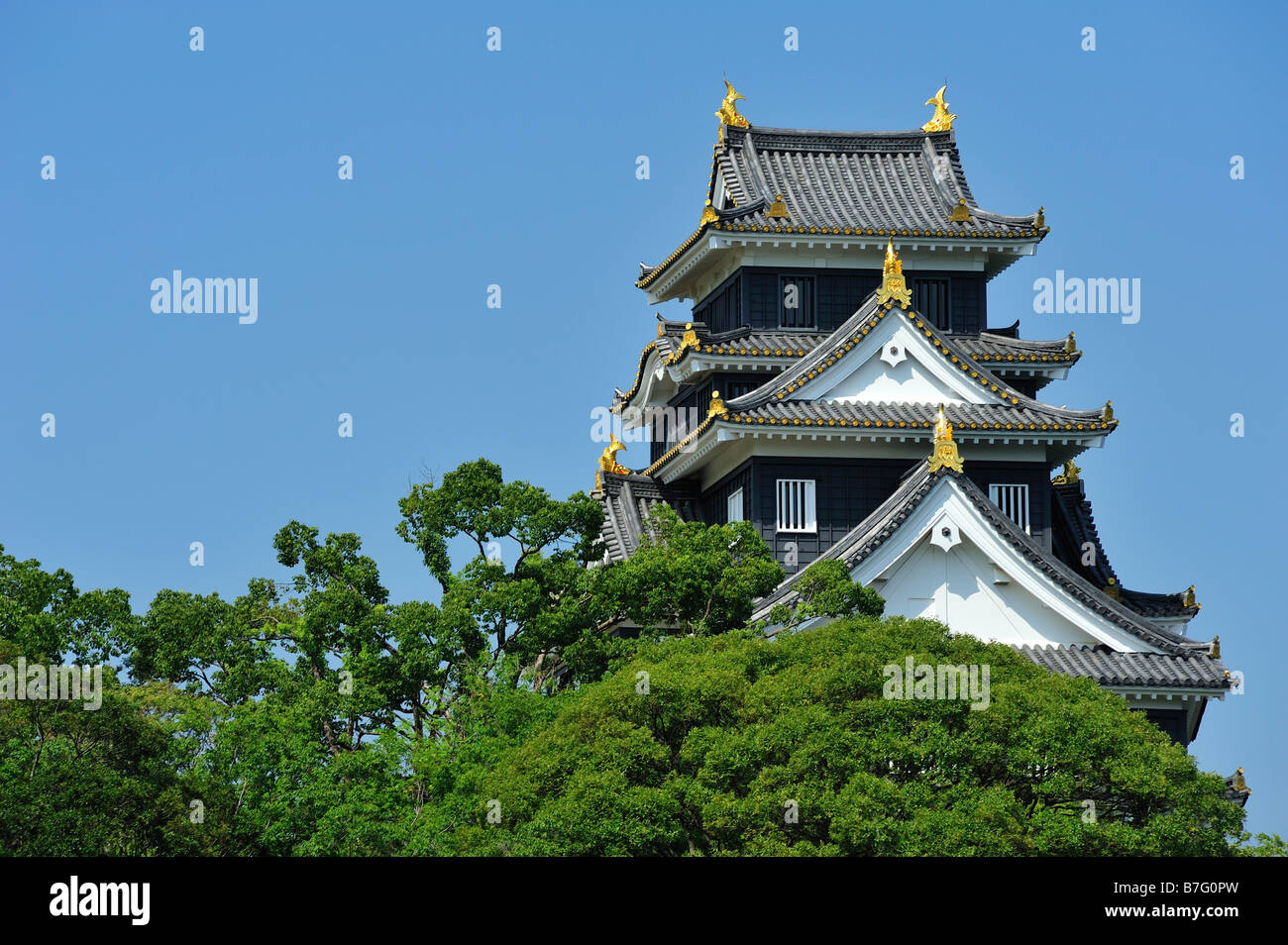 Castle, Okayama, Okayama Prefecture, Japan Stock Photo - Alamy