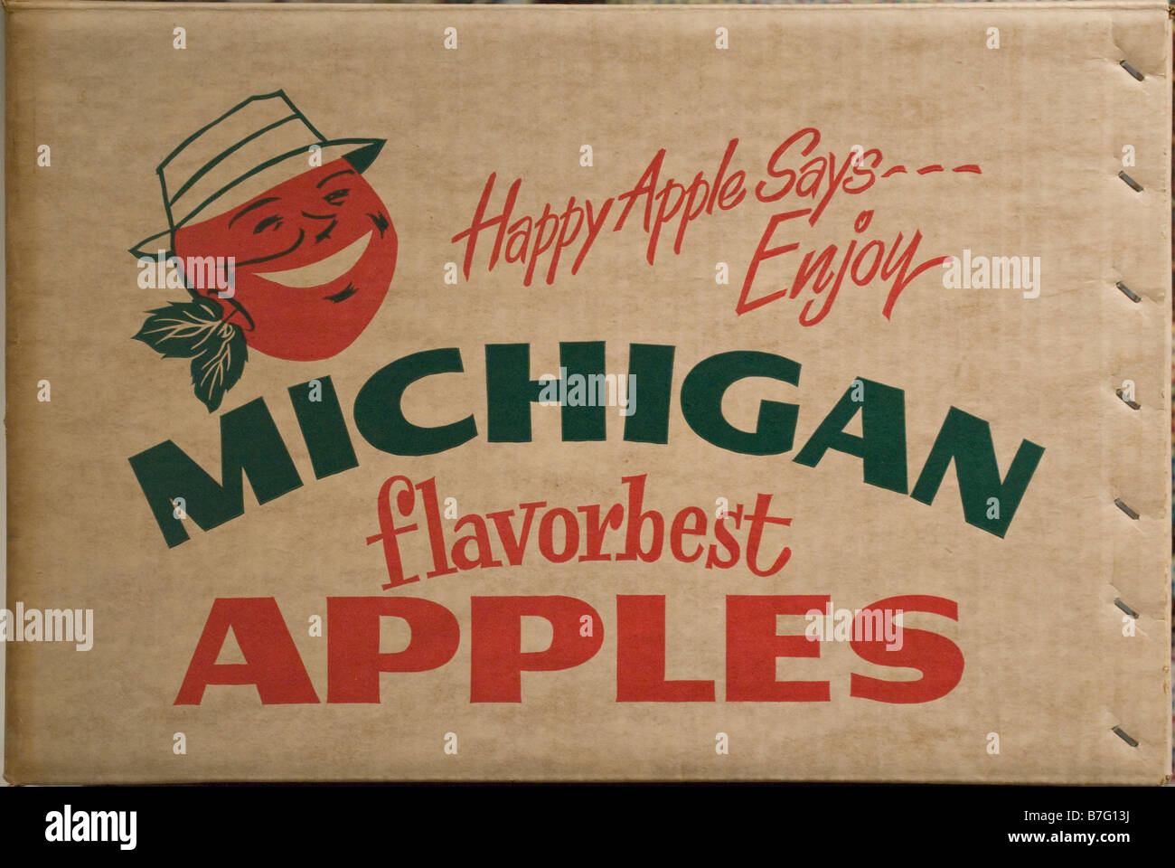 Apple box label at The Heritage Museum and Cultural Center in St Joseph ...
