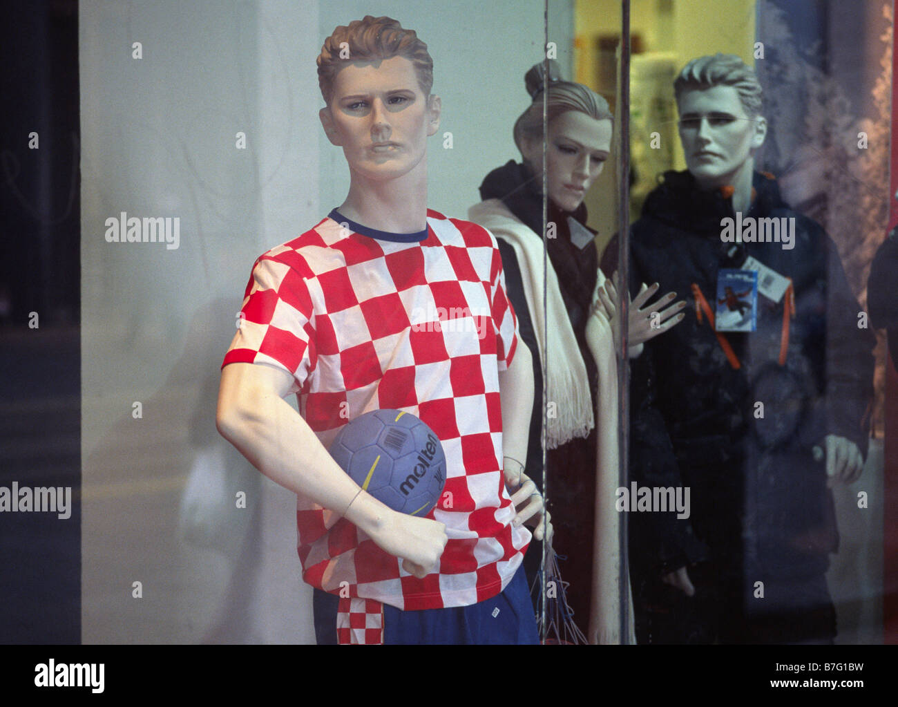 Croatian national colors Stock Photo - Alamy