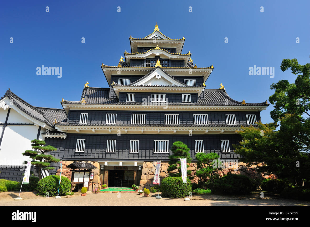 Castle, Okayama, Okayama Prefecture, Japan Stock Photo - Alamy