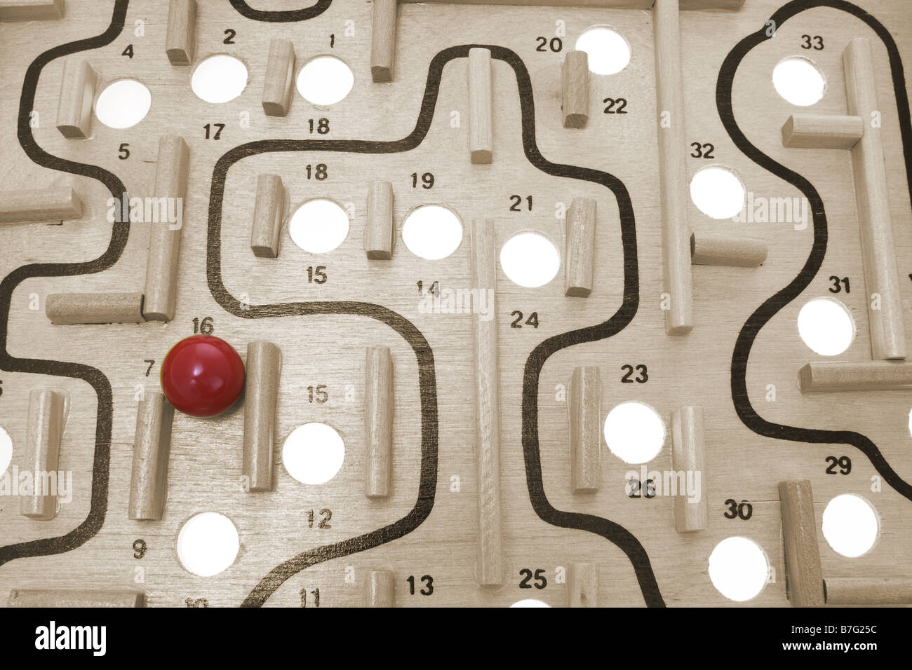 Maze Game Stock Photo - Alamy