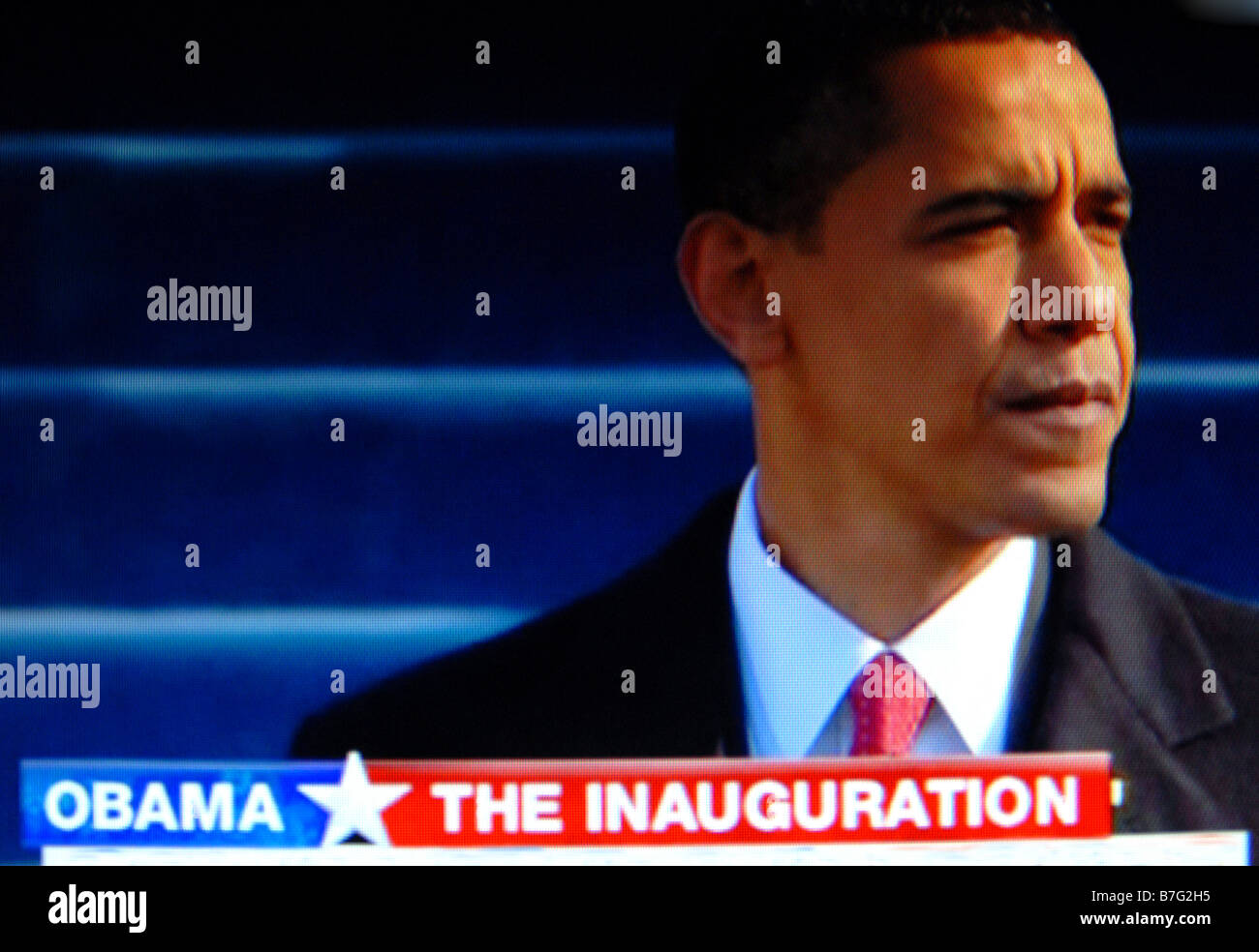 The historic inauguration of Barack Obama on 20th Jan 2009 Stock Photo ...