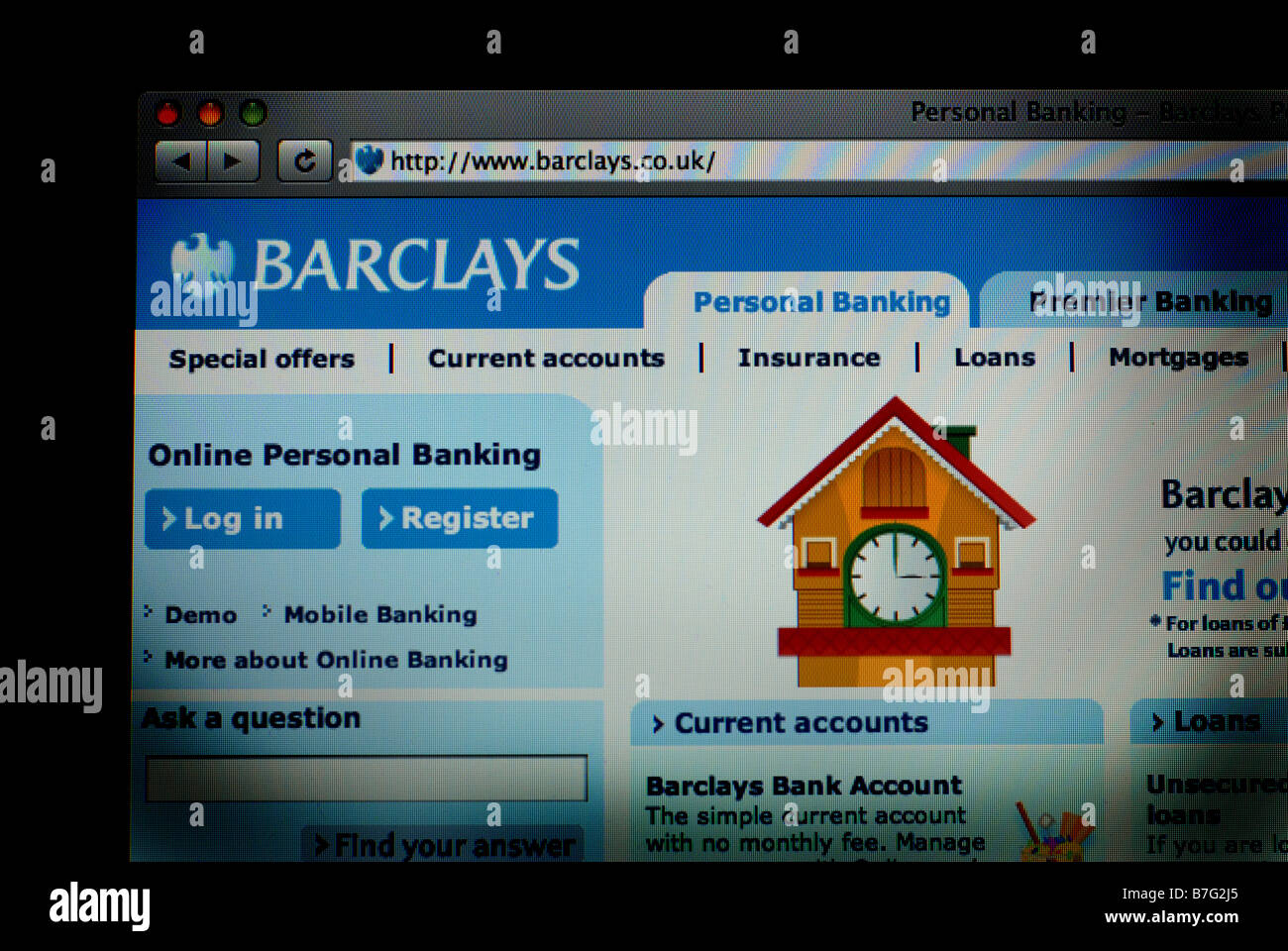 the barclays bank web site Stock Photo - Alamy