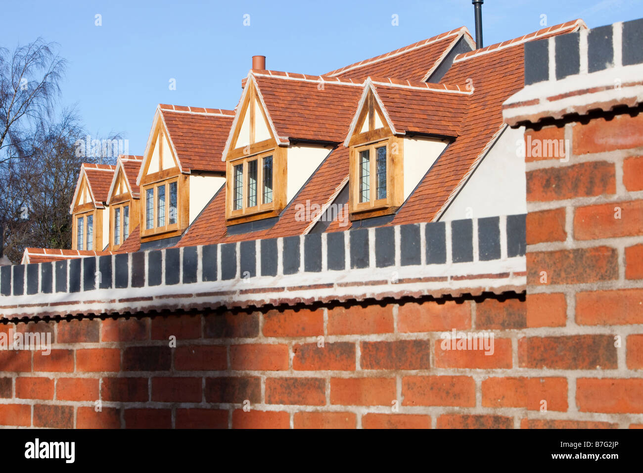 A new build house with surroundsing brick wall in Quorn near ...