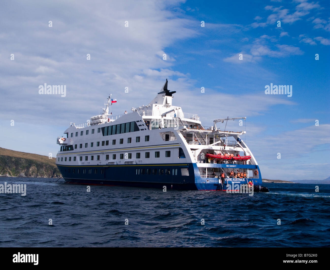 MV Mare Australis cruise ship near Cape Horn Patagonia Chile South ...