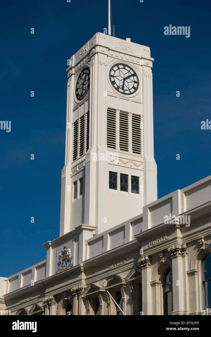 Clock Tower, Timaru District Council Office Building, King George Place ...