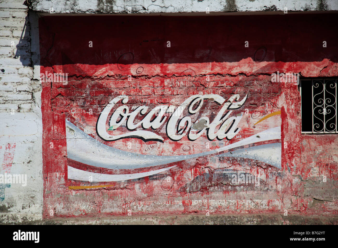 Coca Cola sign Concordia Sinaloa Mexico Stock Photo - Alamy