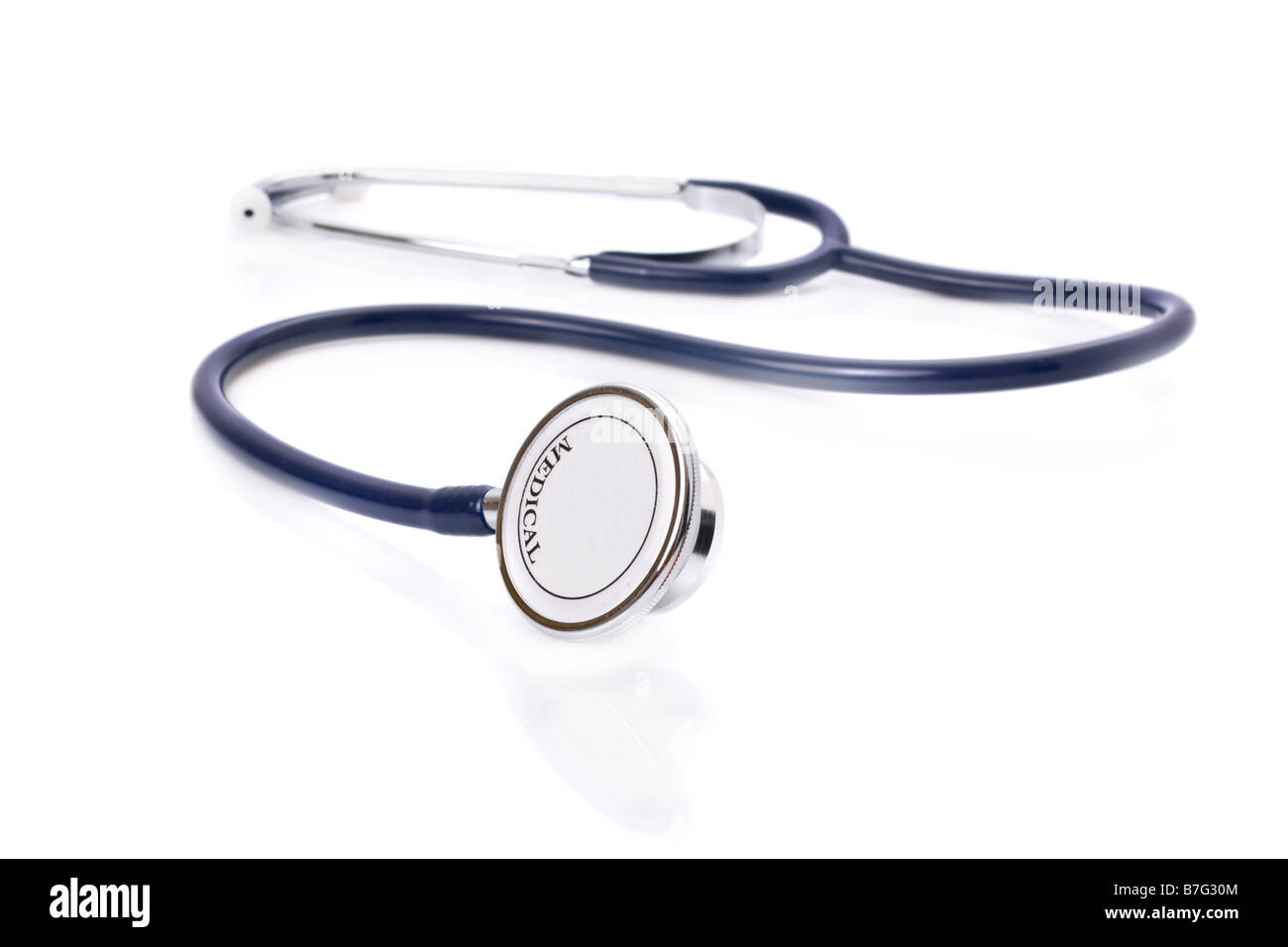 Blue professional stethoscope isolated on white background Stock Photo ...
