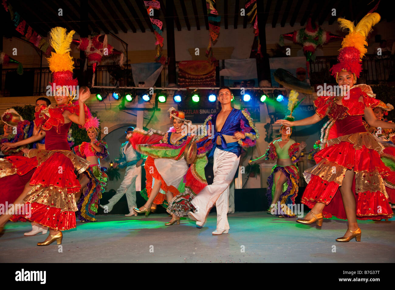 Dancing Old Town Plaza Machado Mazatlan Sinaloa Mexico Stock Photo - Alamy
