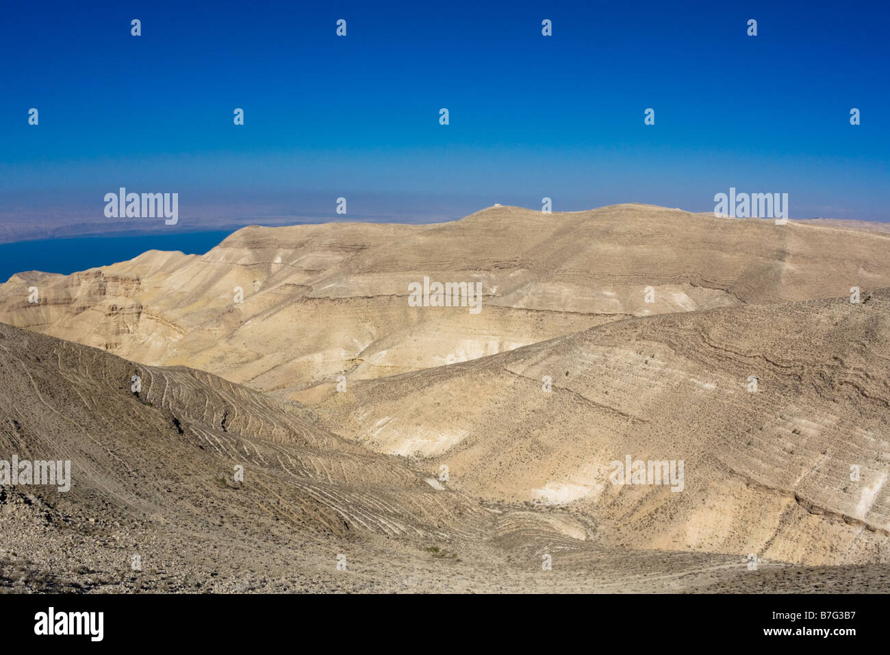Panorama from the Machaerus Mukawir hill Jordan Place of execution of ...