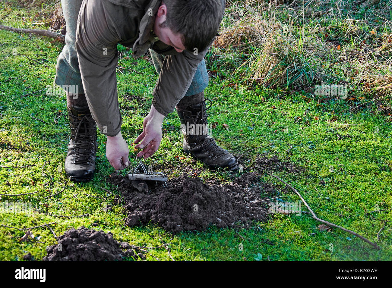 Mole catcher. The borders.Scotland Stock Photo - Alamy