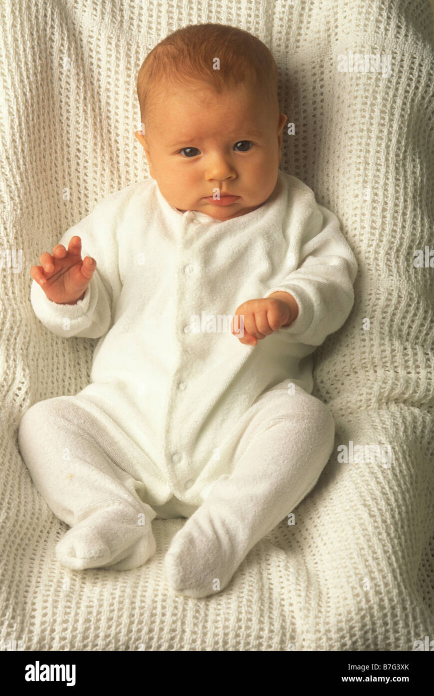 cute baby looking serious Stock Photo - Alamy