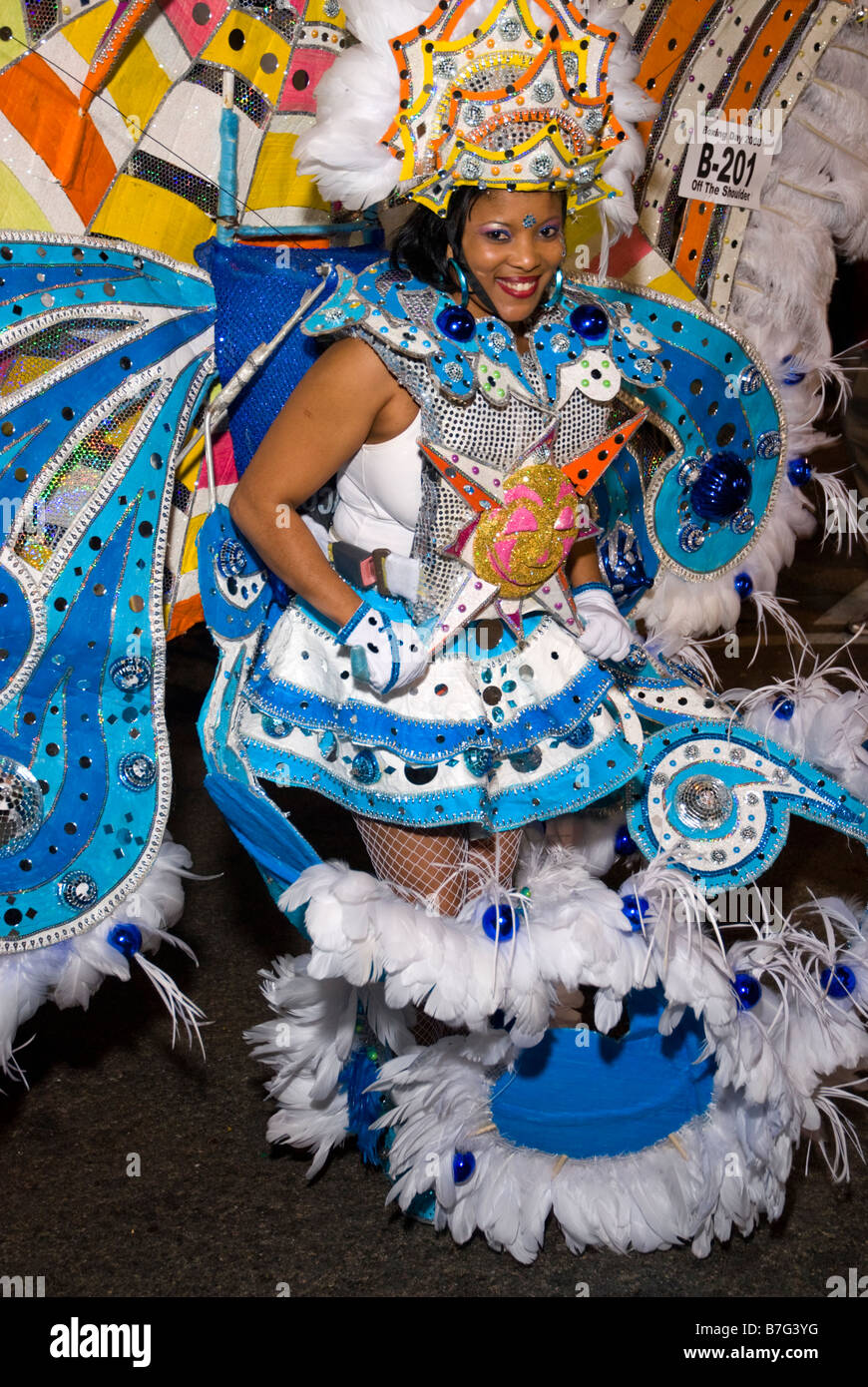 Female Junkanoo Dancer Boxing Day Parade Nassau Bahamas Stock Photo - Alamy