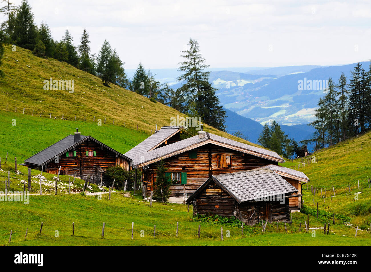 scenic images of alpine huts Stock Photo - Alamy