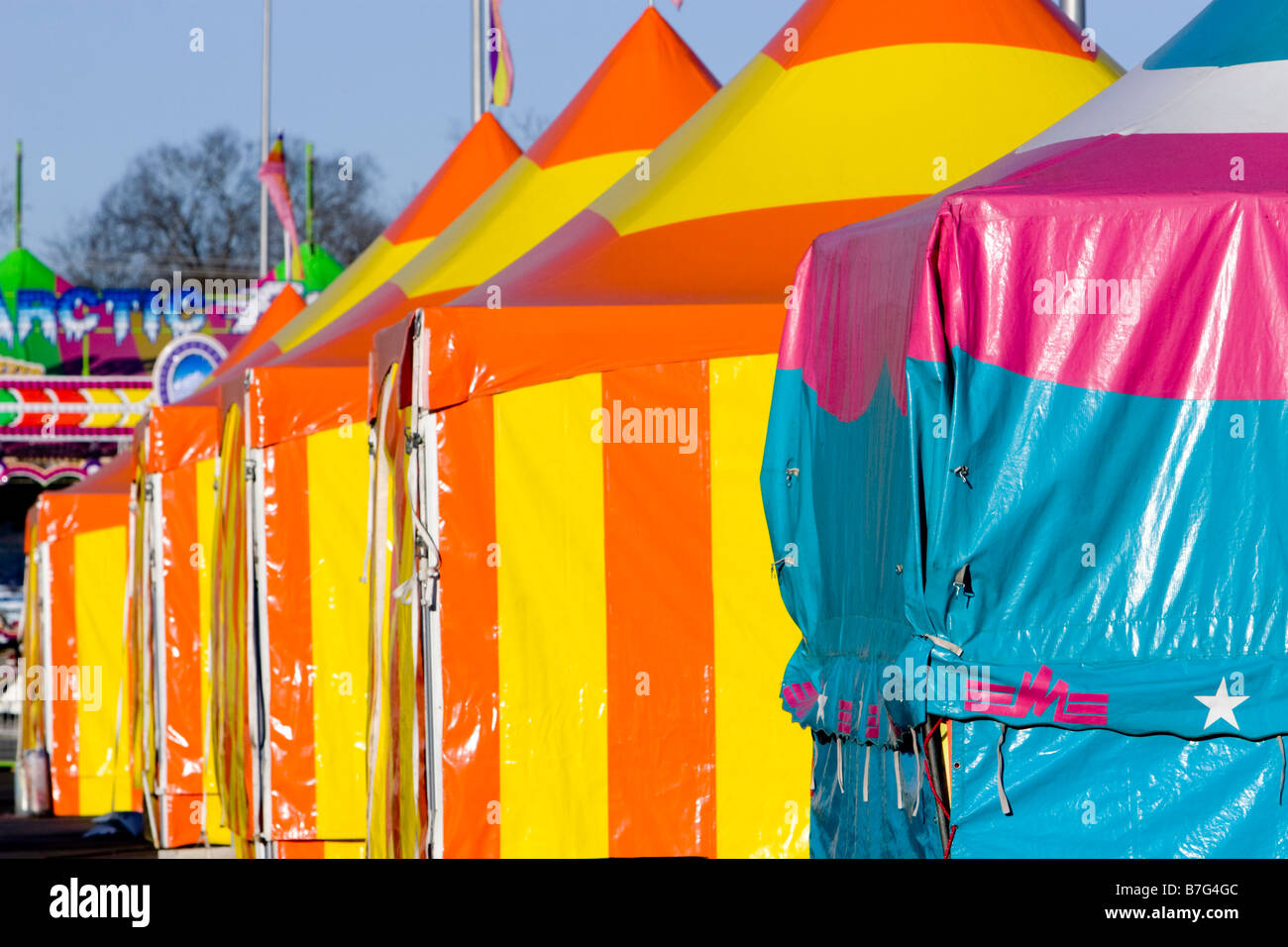 Striped tents hi-res stock photography and images - Alamy