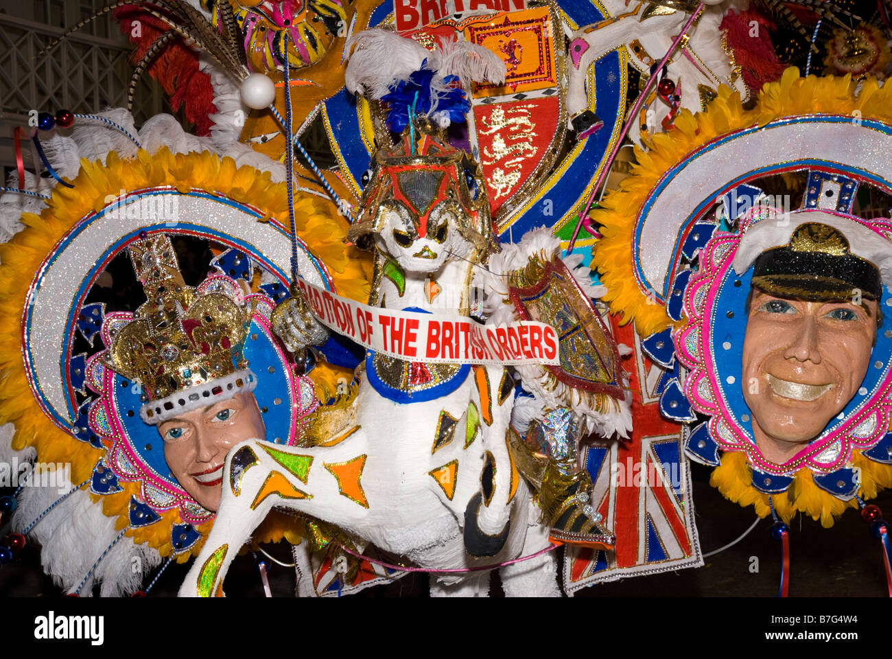 Junkanoo costume Boxing Day Parade Nassau New Providence Bahamas Stock ...