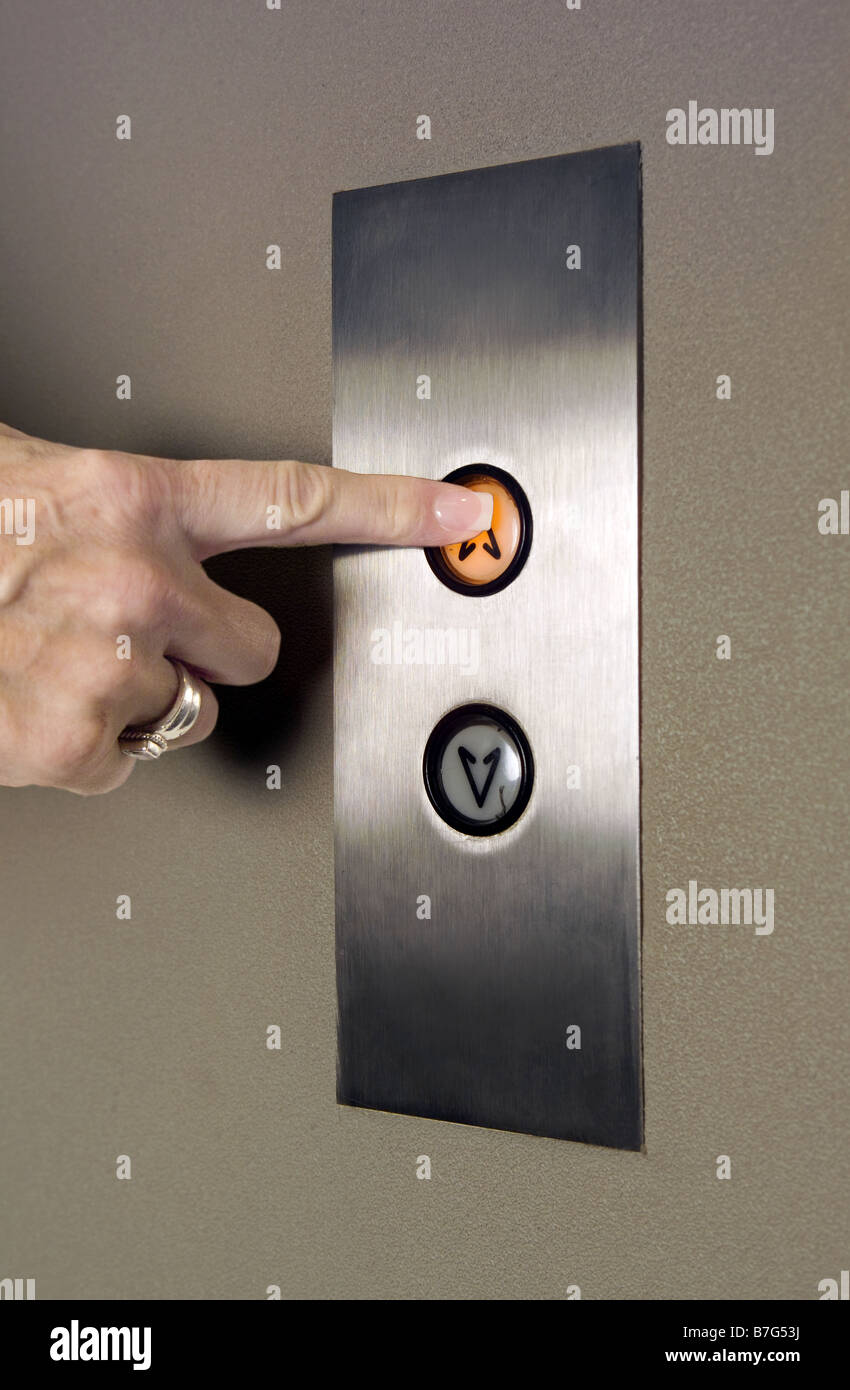 Elevator button up hi-res stock photography and images - Alamy