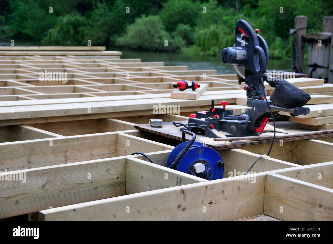 builders at work Stock Photo - Alamy