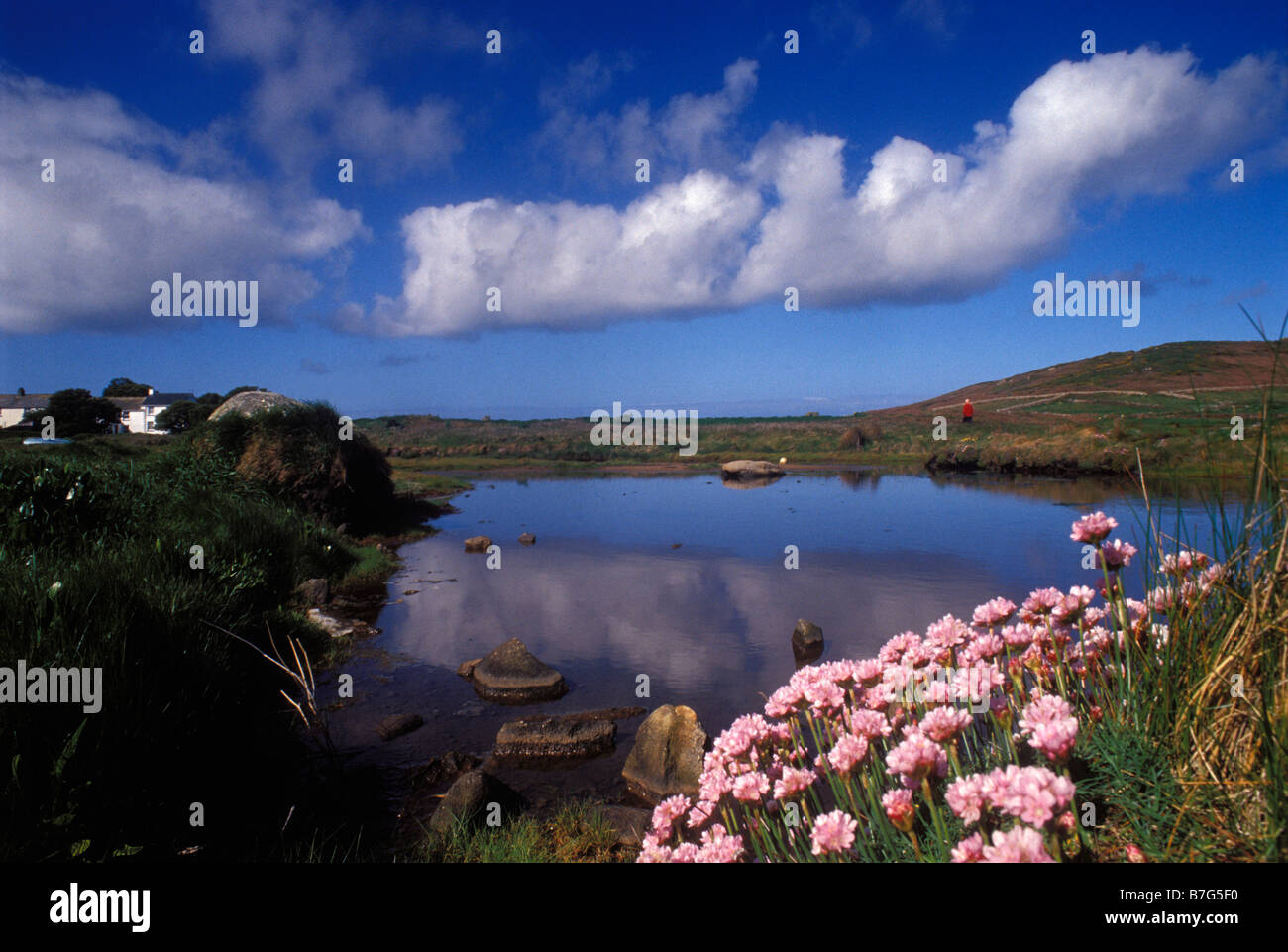 The Great Pool. Bryher Isles of Scilly Cornwall England UK Stock Photo ...