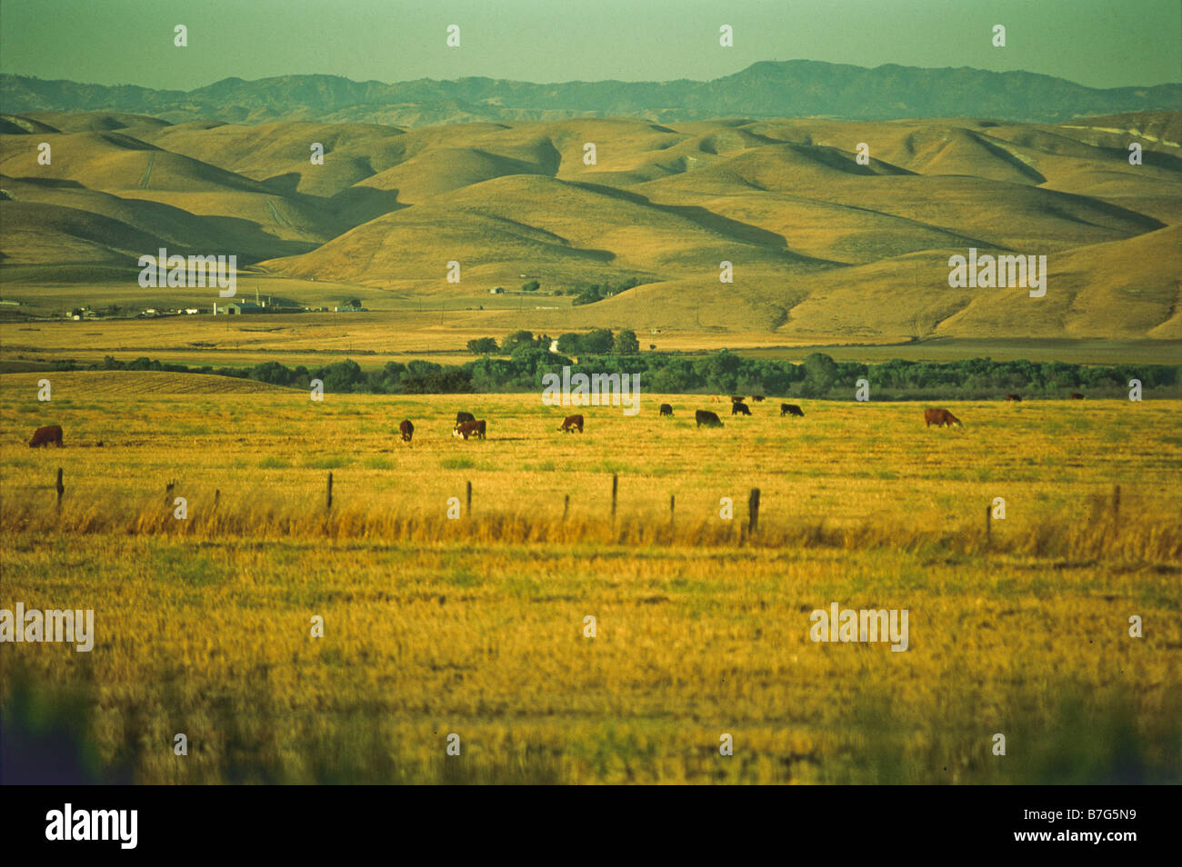 California layered landscape Stock Photo - Alamy