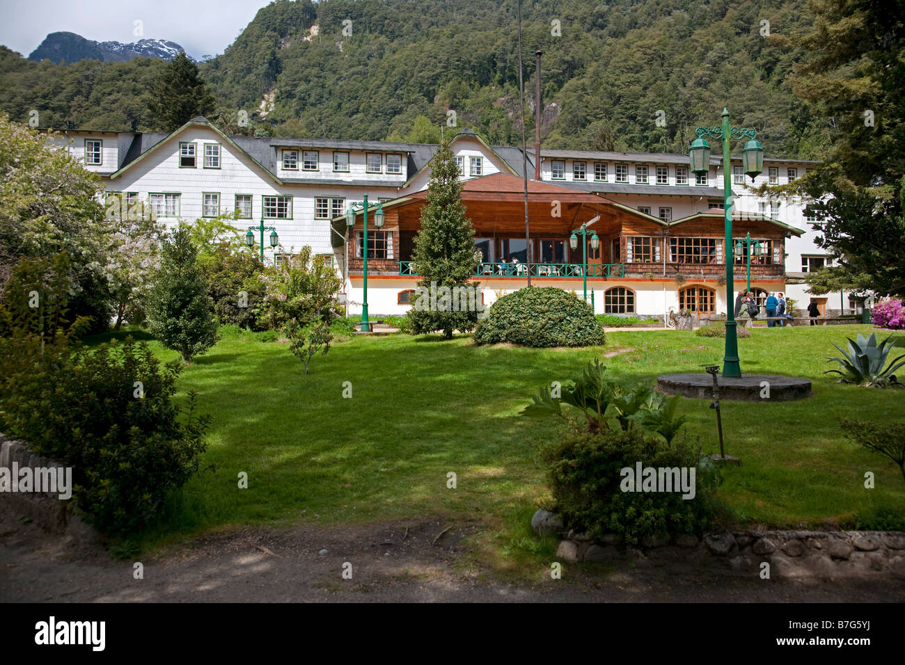 Hotel Peulla, Chile Stock Photo - Alamy